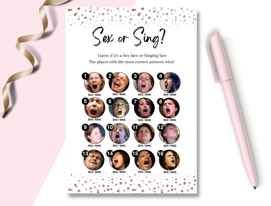 Hen Party Game Sex or Sing, Dirty Rude Hen Games, Bridal Shower Games ...