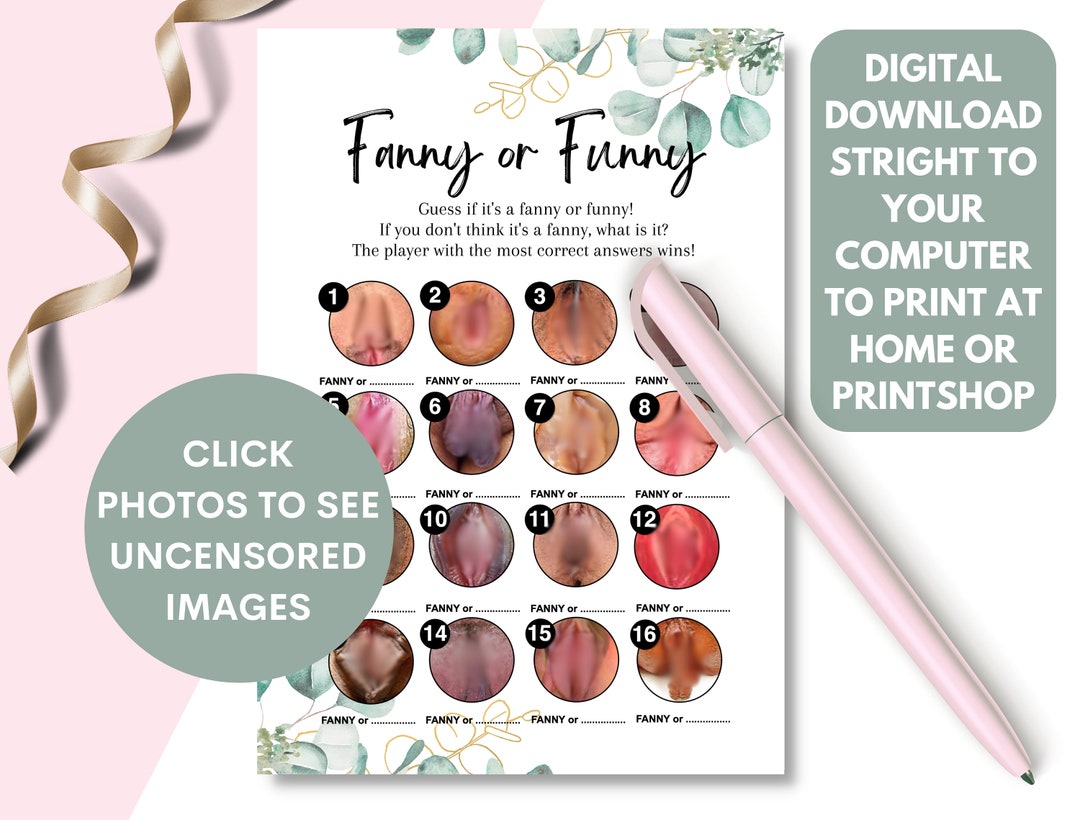 Lesbian Hen Party Game Fanny or Funny, Dirty Rude Hen Game, Bridal ...