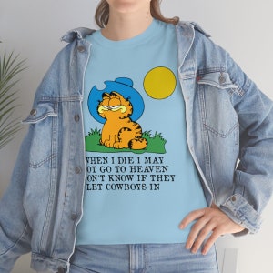 Garfield Cowboy Essential T-shirt Vintage Shirt Trending - Etsy