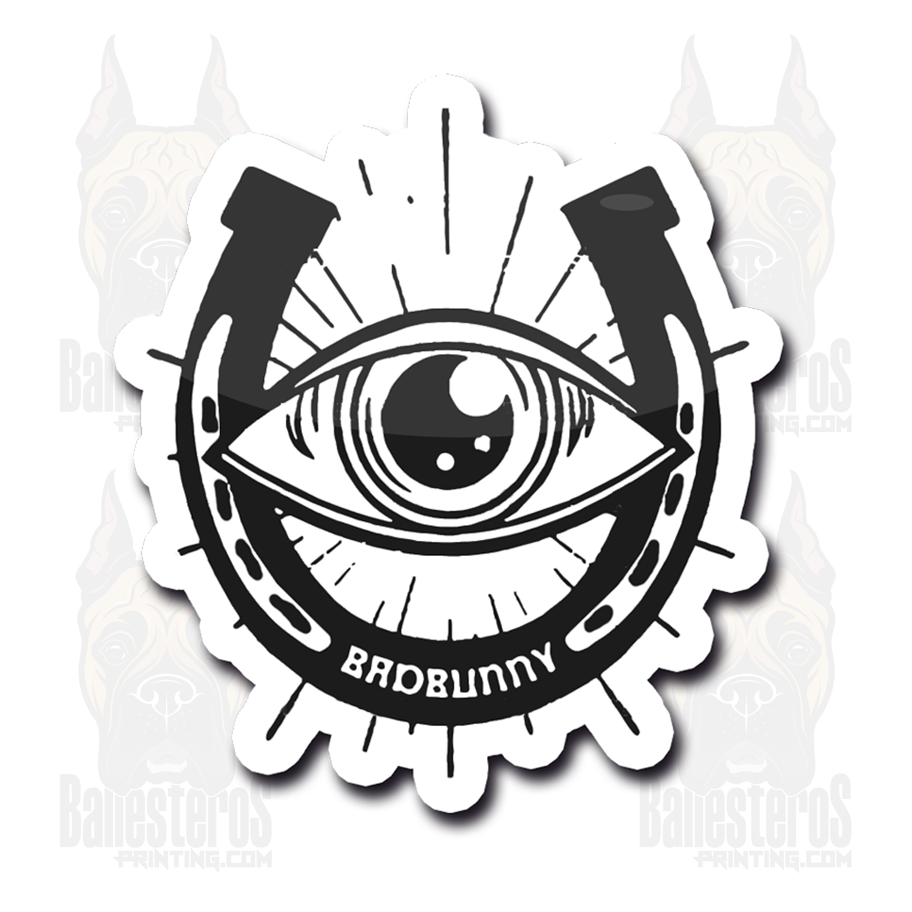 3-pack Sticker Bad Bunny Most Wanted Tour 2024 Die Cut Contour Vinyl ...