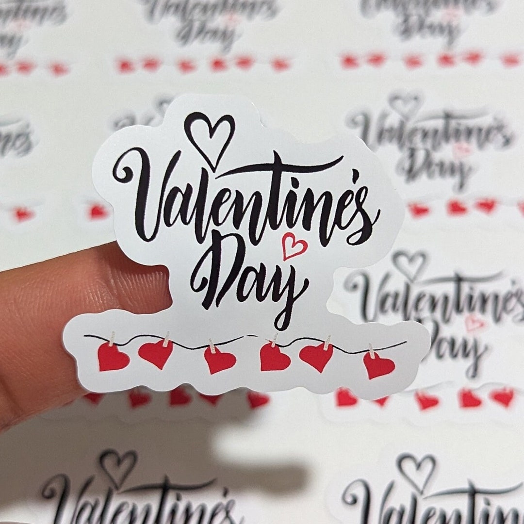 Valentine's Day Stickers Hearts, San Valentin Sticker, Love Cute Labels ...