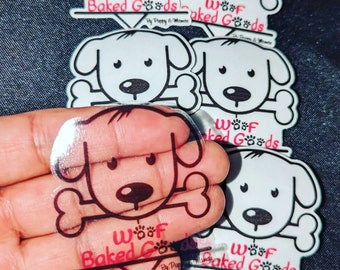 Custom Printed CLEAR STICKERS, 100% Waterproof Clear Logo Sticker ...