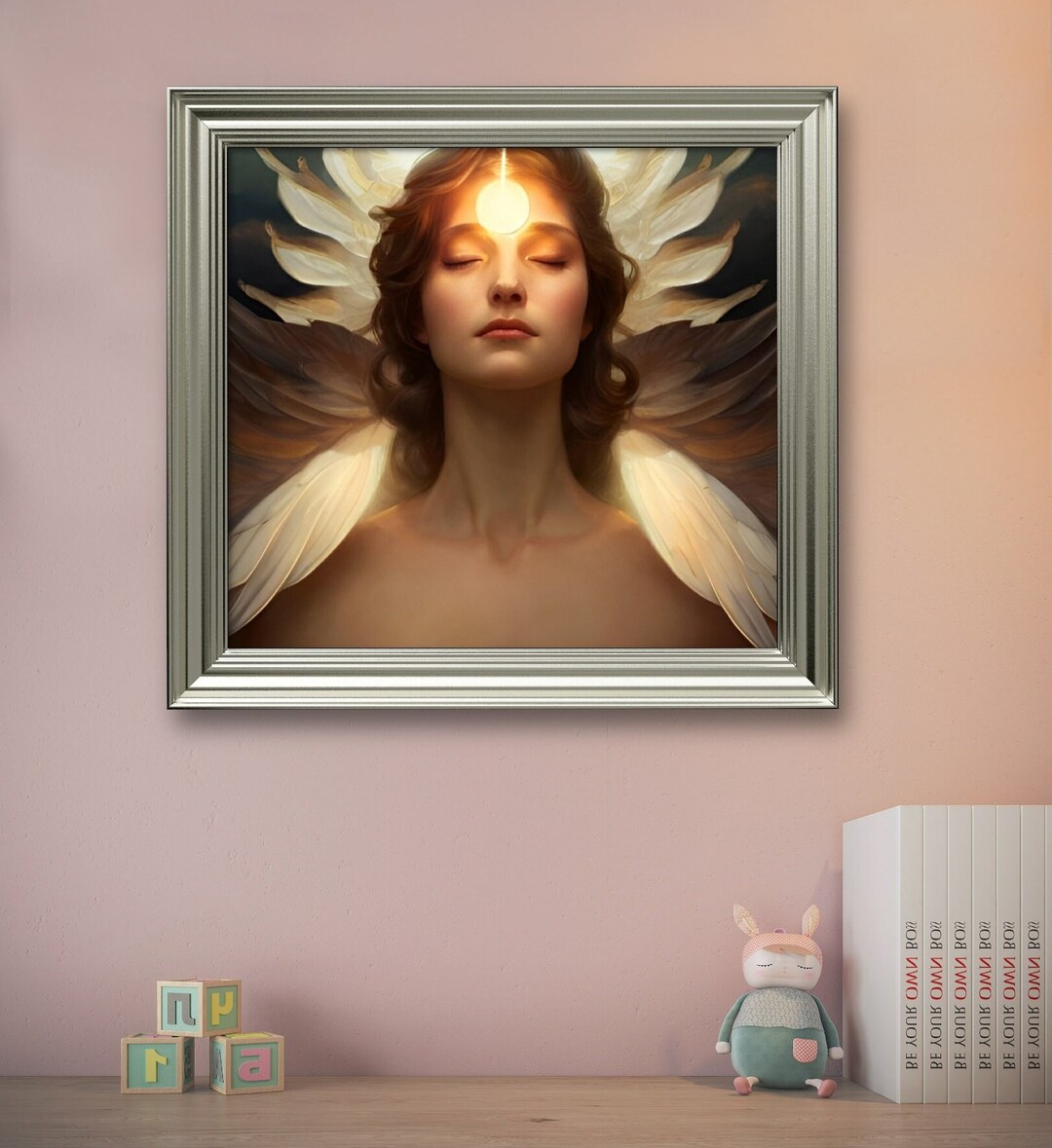 Beautiful Angel Wall Decor, Angelic Look, Stunning Aura, JPG, New ...