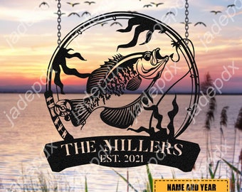 Crappie Metal Art - Etsy