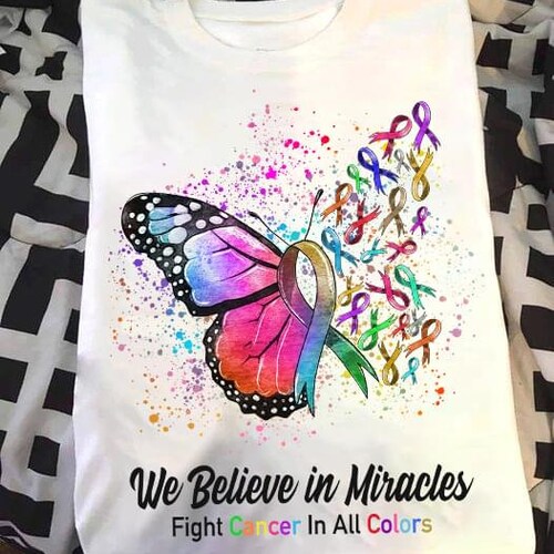 Cancer Awareness T-shirt Fight Cancer in All Colors Shirt - Etsy