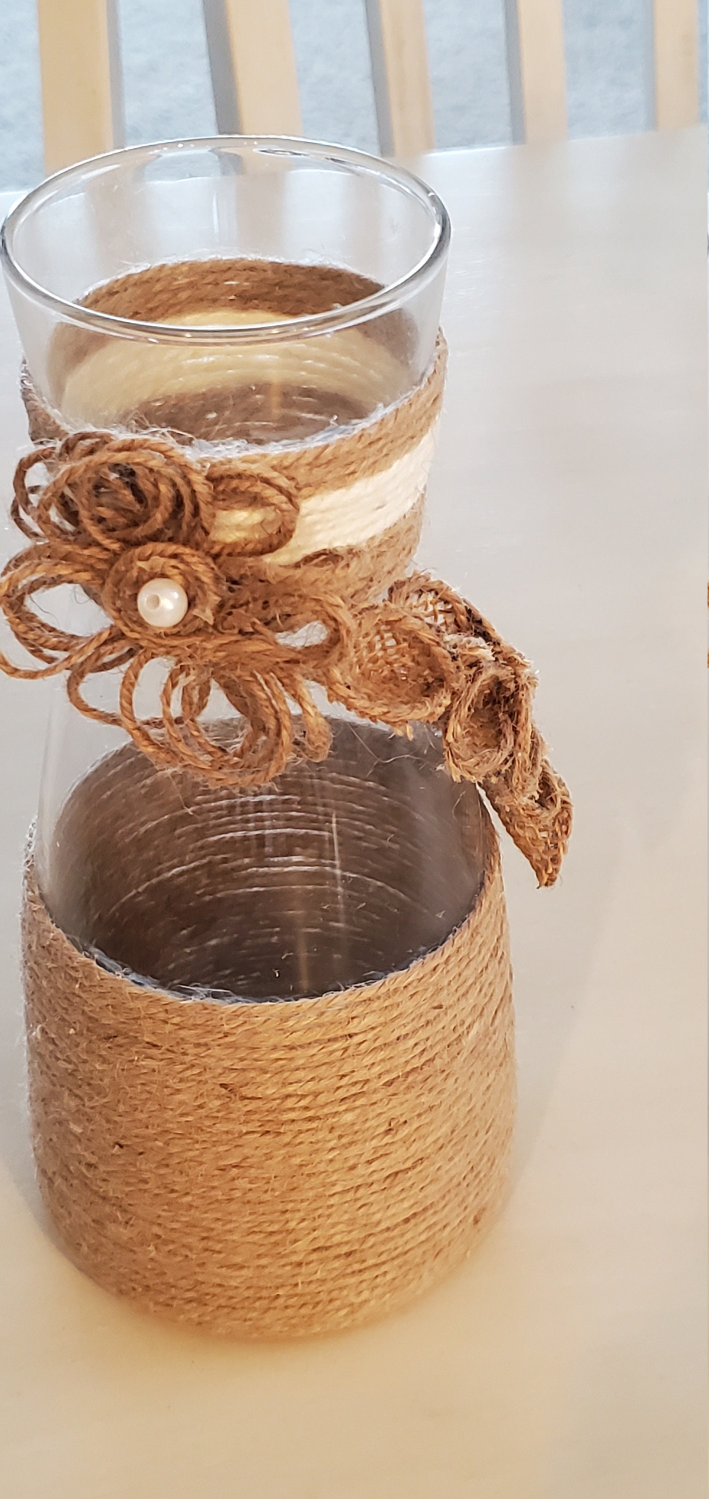 Handmade Jute Rope Vase - Etsy