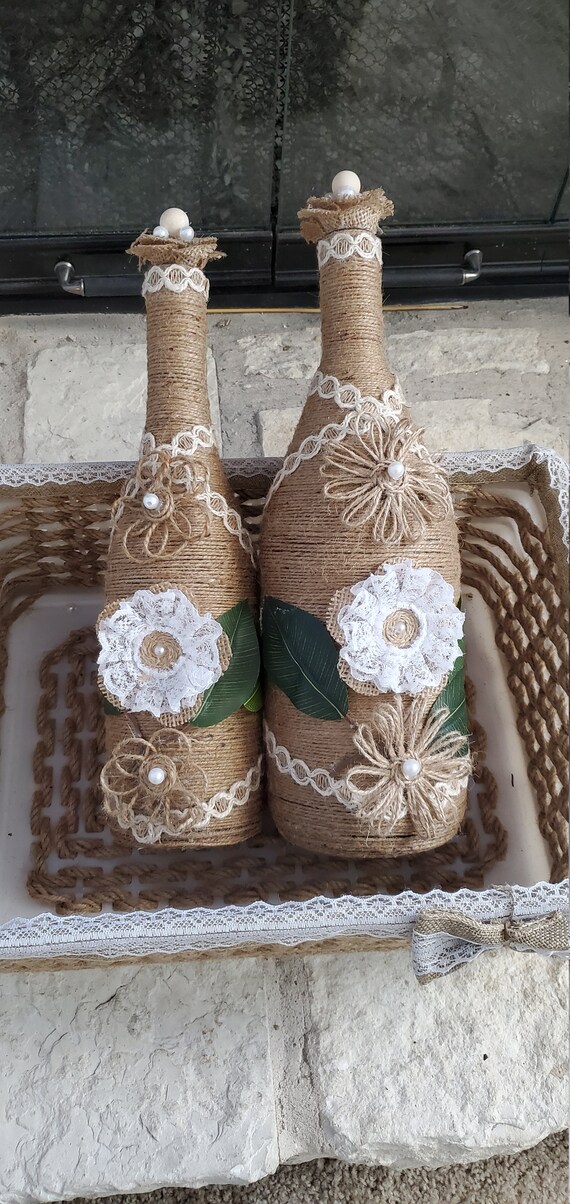 Handmade Jute Rope Bottle - Etsy