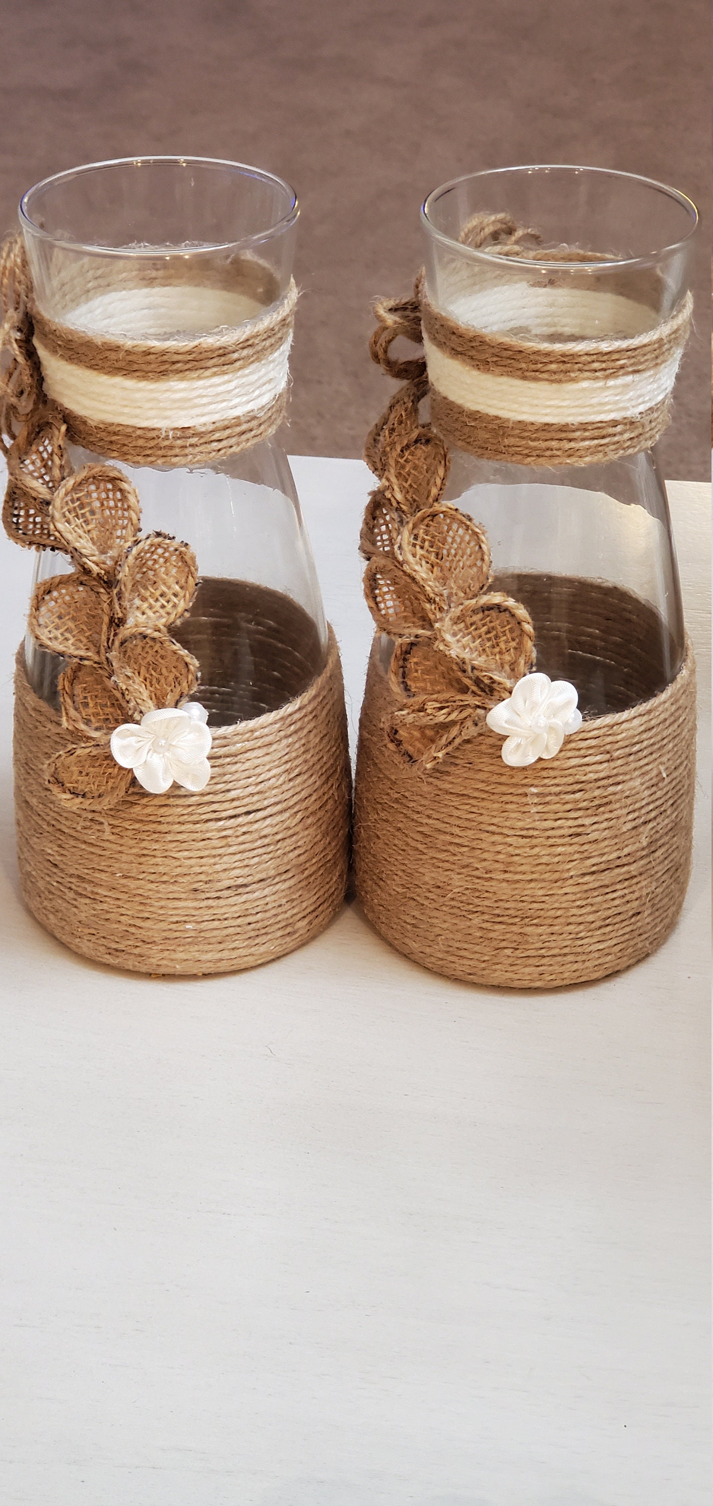Handmade Jute Rope Vase - Etsy