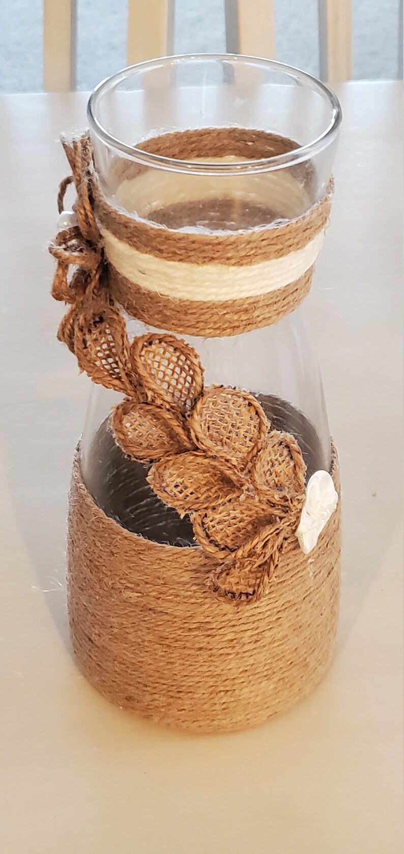 Handmade Jute Rope Vase - Etsy