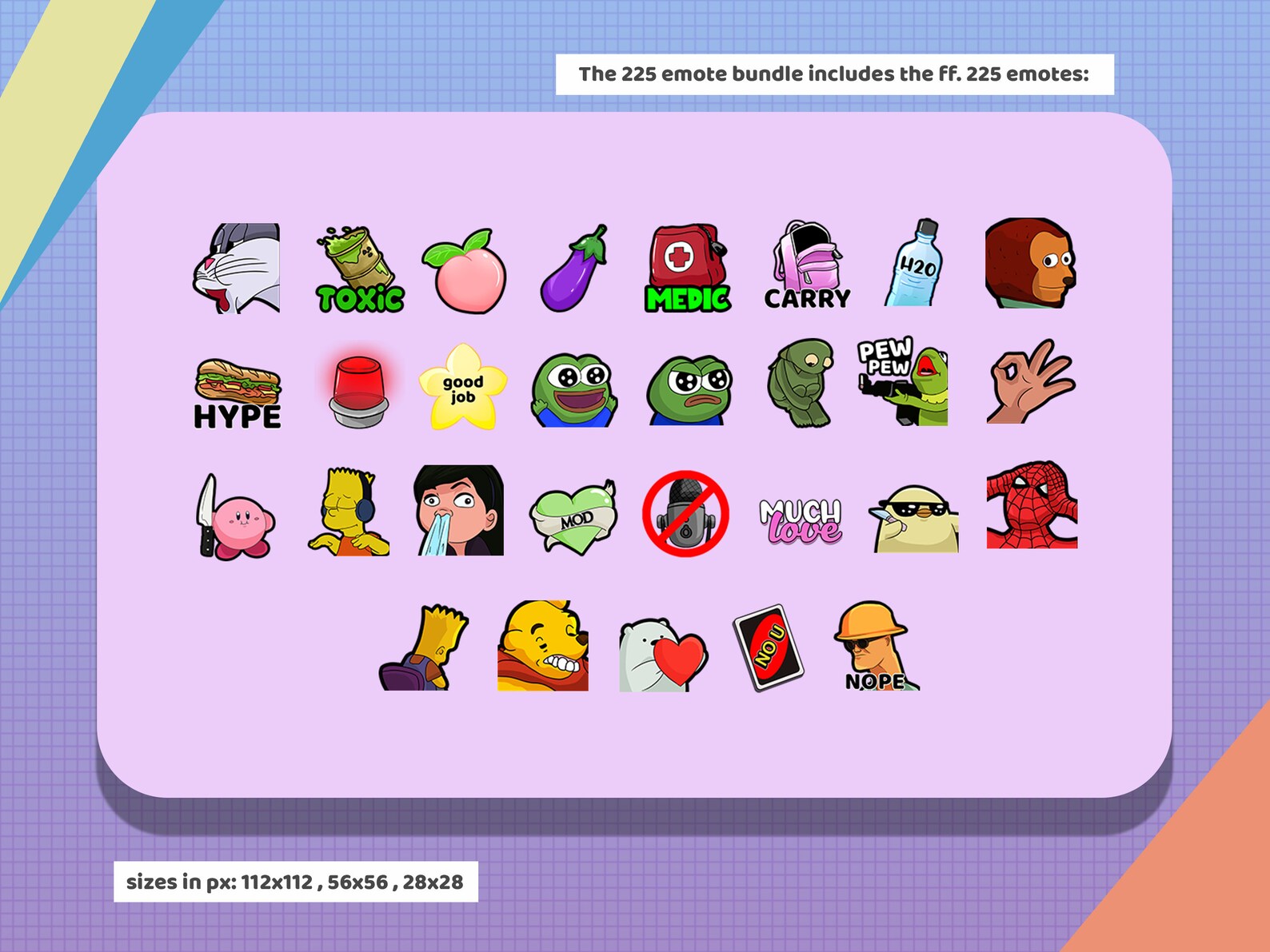 225 Twitch Meme Emotes - Funny Memes Mega Bundle, Discord Emotes Pack ...
