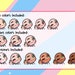 DIY Emote Base Bundle | 115 Emotes Template Human Chibi | Procreate ...