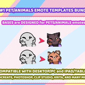 58 DIY Pets/animals Emotes Base | Cats, Bunny, Rabbit, Dogs, Bear ...