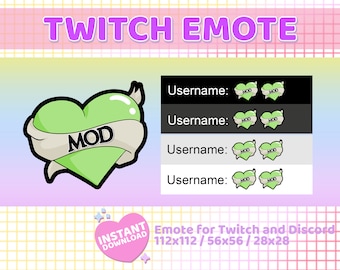 Mod Love Emote - Etsy