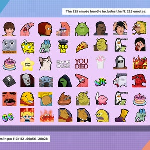 225 Twitch Meme Emotes - Funny Memes Mega Bundle, Discord Emotes Pack ...