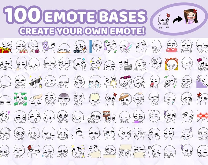 Emote Bases | Pack 1 - Etsy