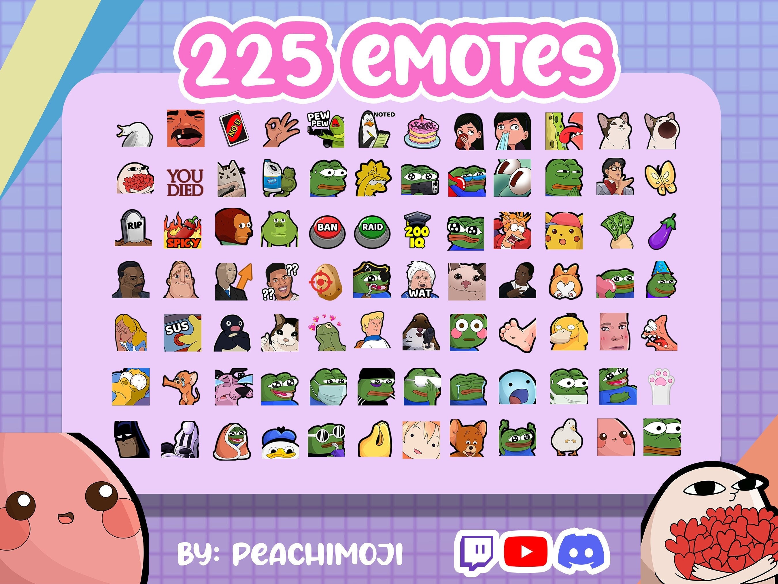225 Twitch Meme Emotes Funny Memes Mega Bundle Discord - Etsy Australia