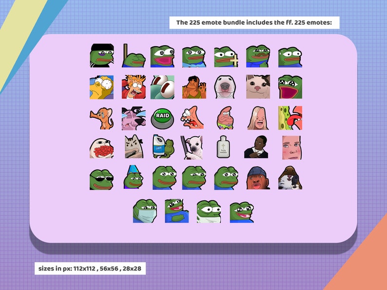 225 Twitch Meme Emotes - Funny Memes Mega Bundle, Discord Emotes Pack ...