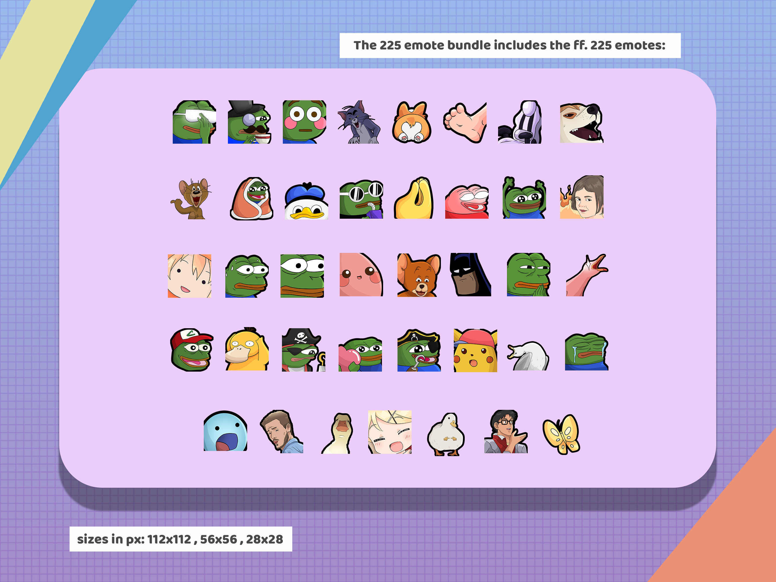 225 Twitch Meme Emotes - Funny Memes Mega Bundle, Discord Emotes Pack ...