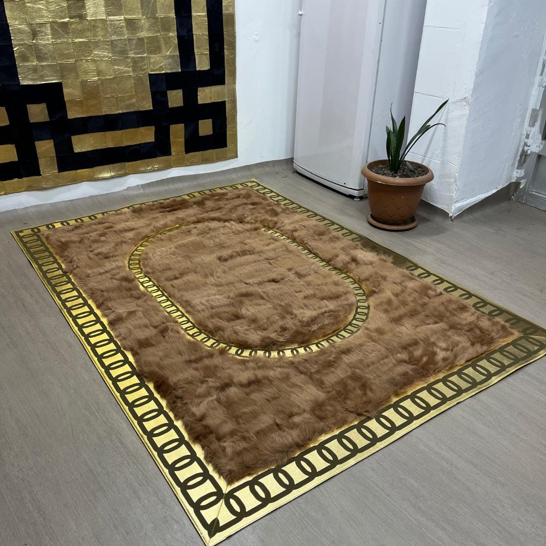Handmade Mink Sheepskin Rug: Fluffy Shaggy Area Rug - Etsy