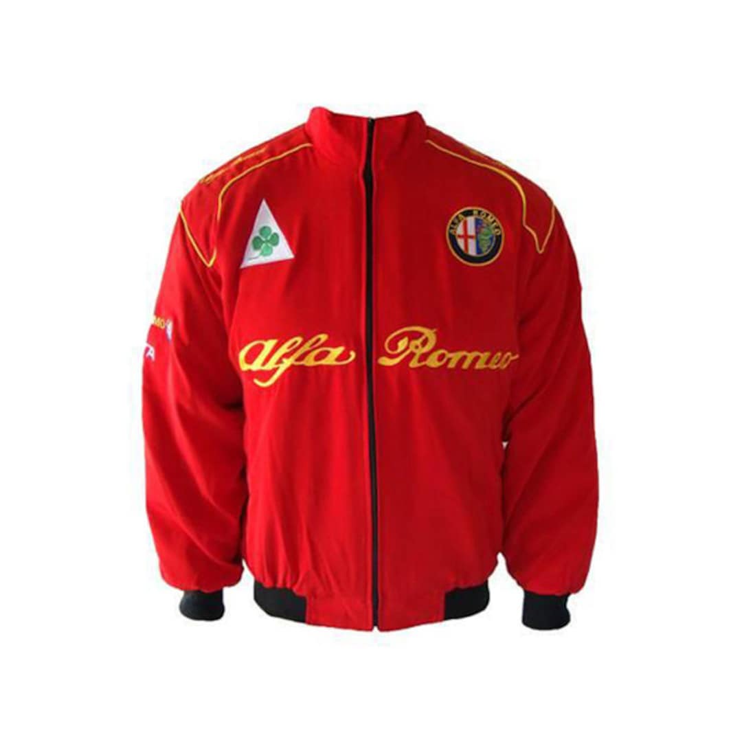 Alfa Romeo Racing Jacket Red Alfa Romeo Jacket NASCAR - Etsy