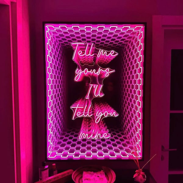 Neon Mirror - Etsy