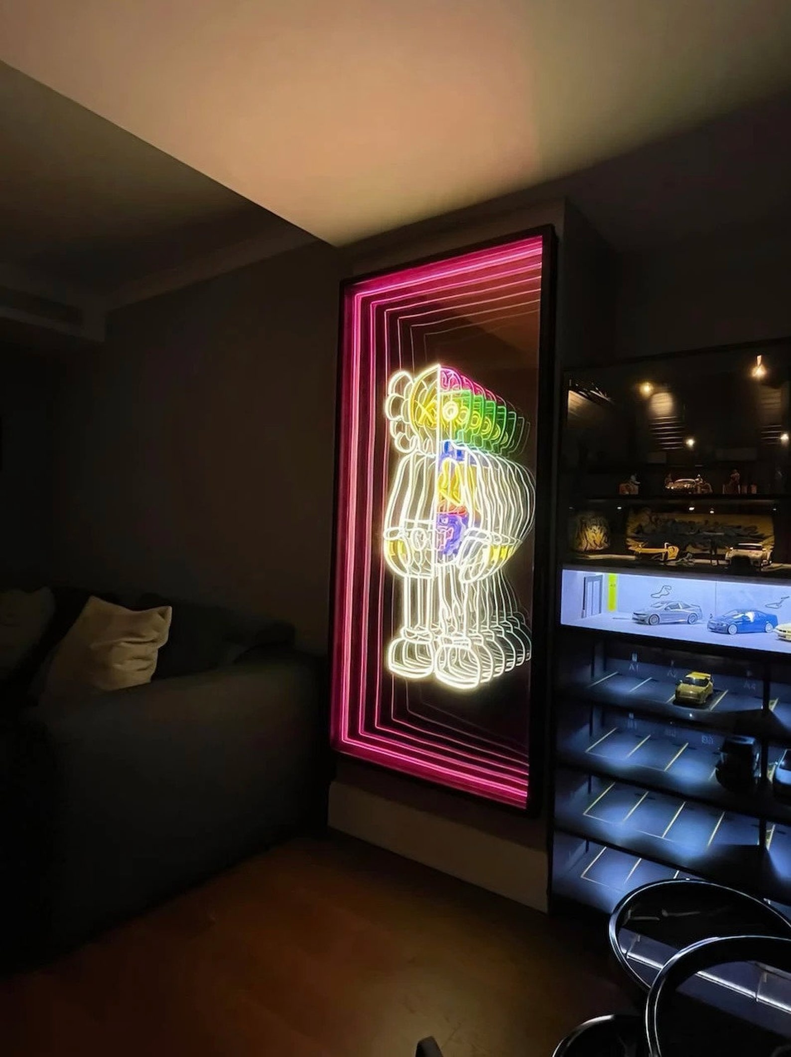 3d Wall Mirror Led 3d Infinity Mirror Neon Infinity Illusion Mirror ...