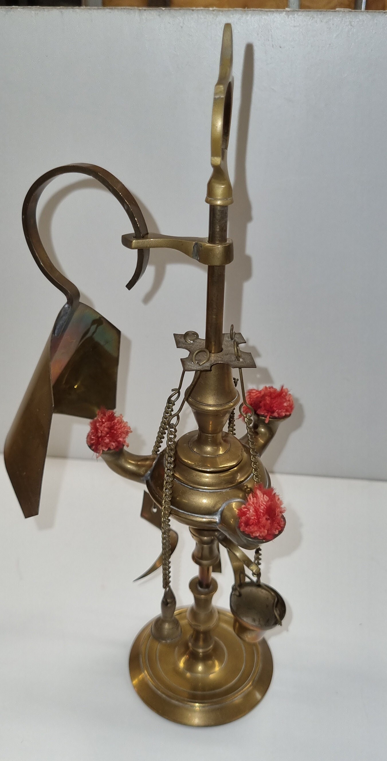 Brass Oil Lamp Vintage - Etsy