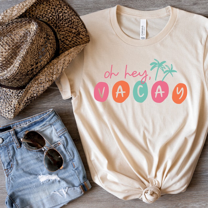 Oh Hey Vacay SVG Cricut Cut File, Digital Download Eps, Dxf, Png Summer ...