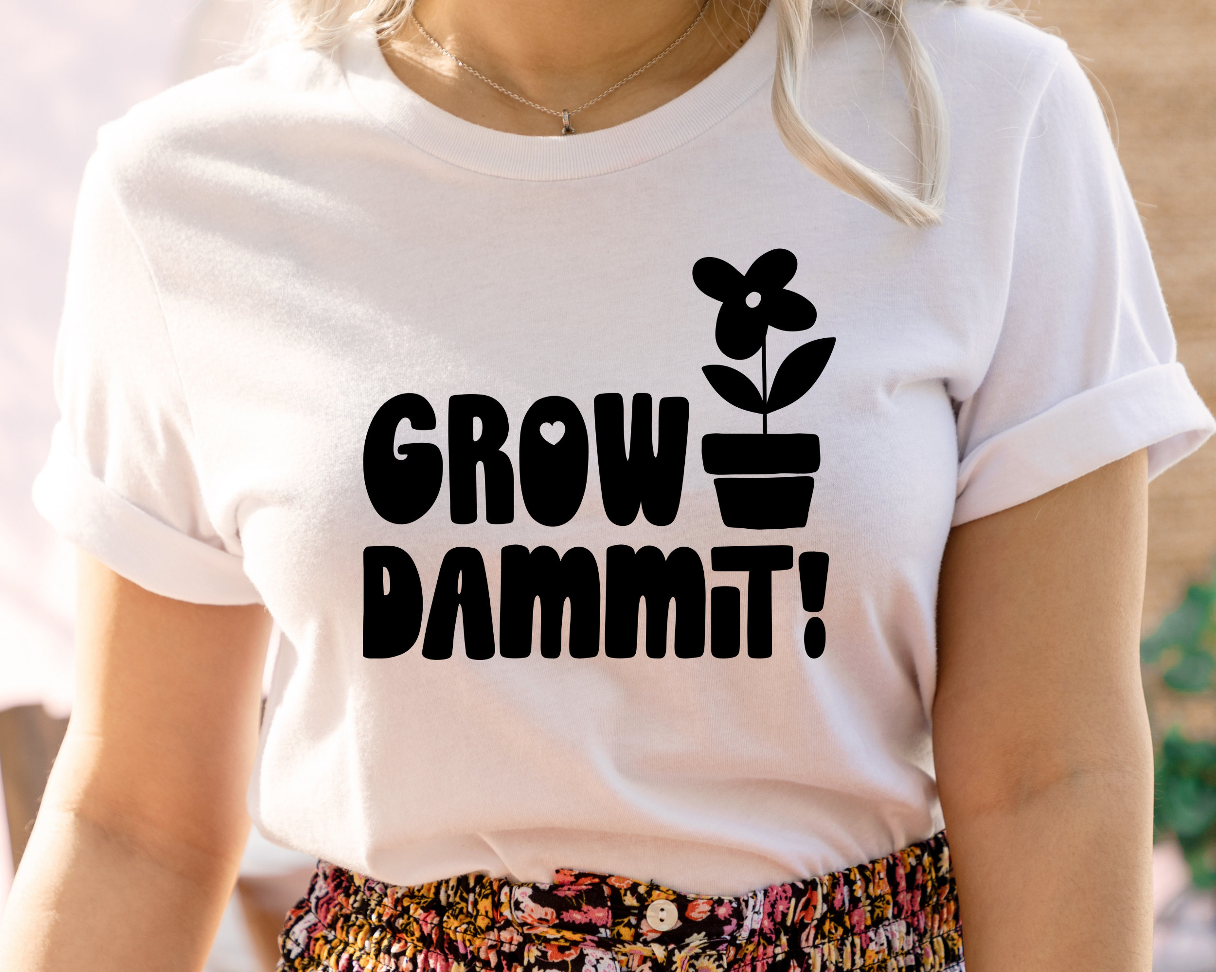 Grow Dammit SVG Digital Download, Eps, Dxf, Png Funny Plant Garden SVG ...