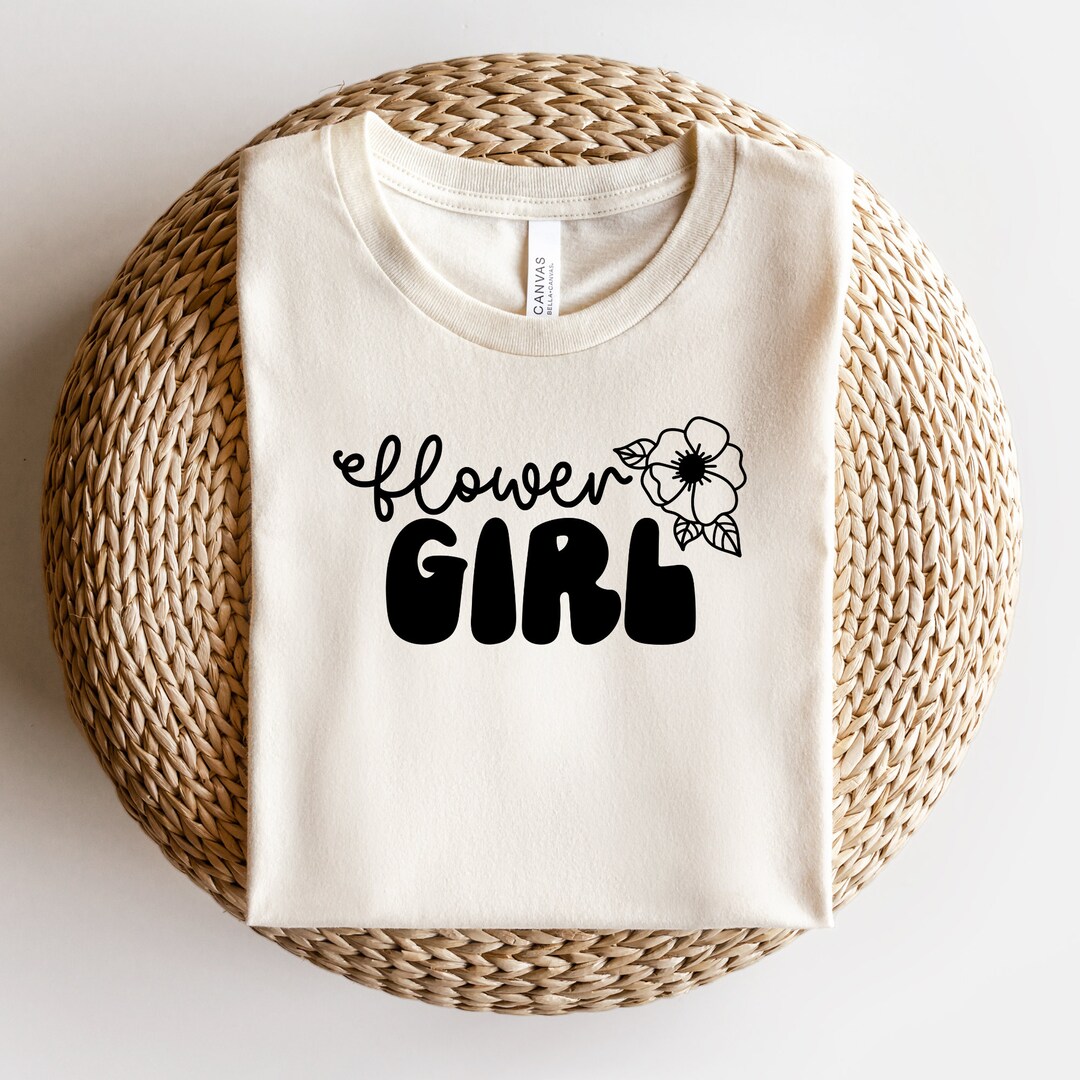 Flower Girl SVG Cut File, Flowers Shirt Svg, Floral Svg for Shirt ...