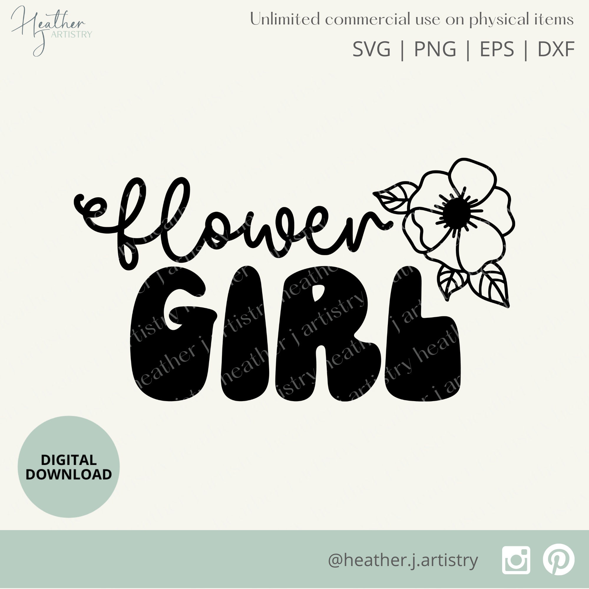 Flower Girl SVG Cut File, Flowers Shirt Svg, Floral Svg for Shirt ...
