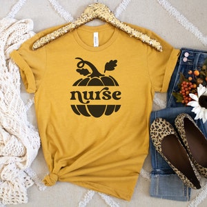 Pumpkin Nurse SVG Cut File- Autumn Nurse Shirt Svg - Fall Nurse - Nurse ...