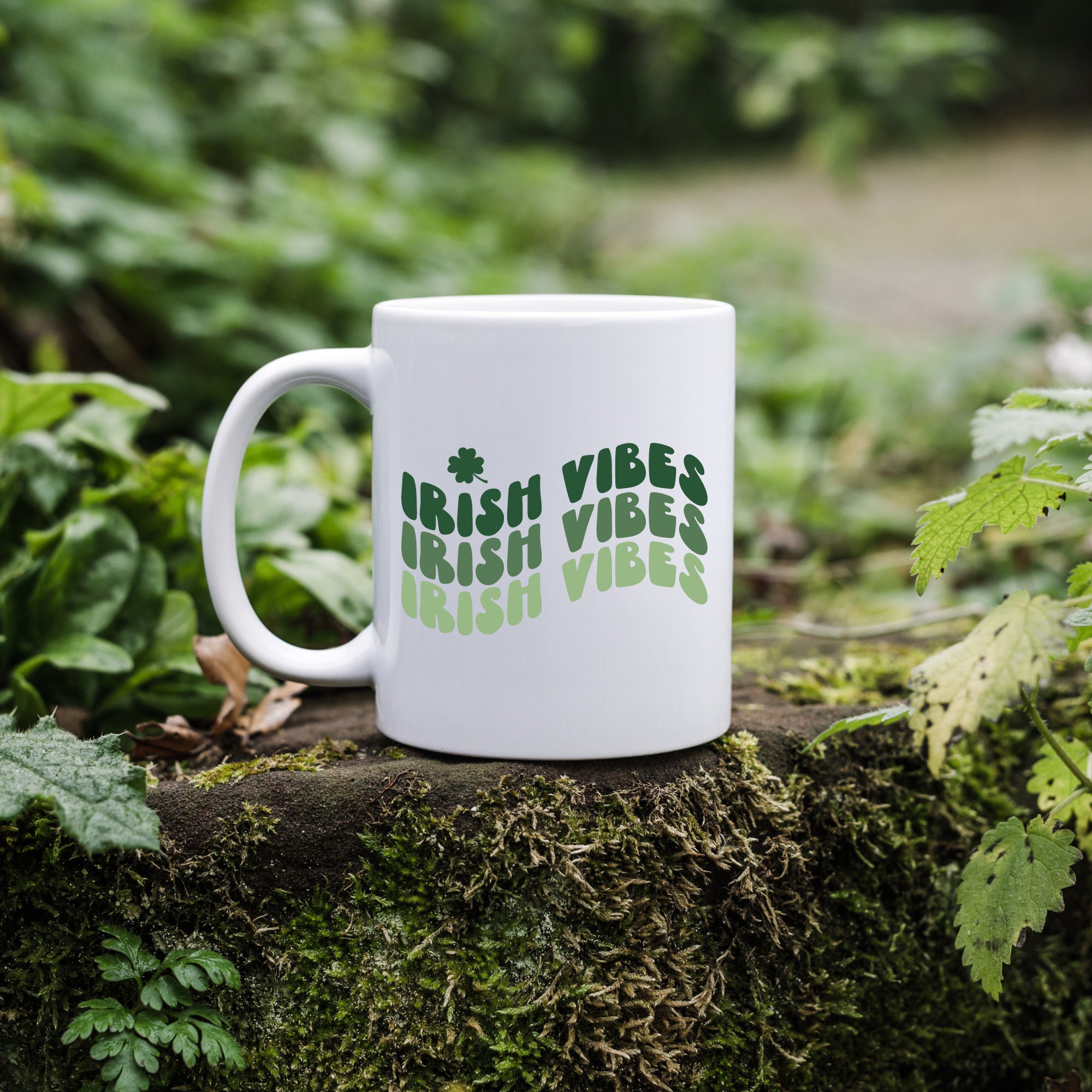 Irish Vibes Retro SVG Cut File St Patricks Day Hippie Seventies Style ...