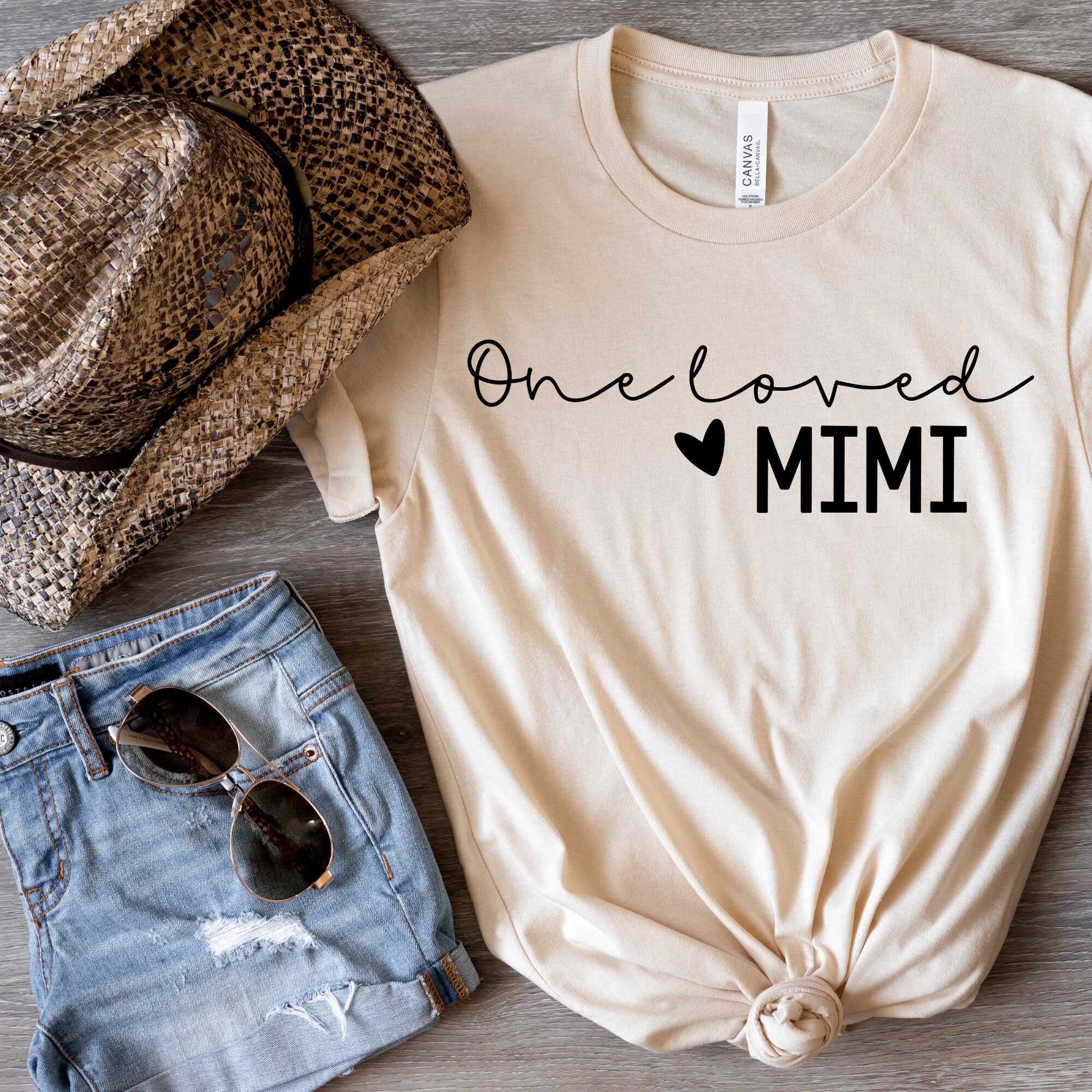 One Loved Mimi Minimalist Style SVG Png Mimilife Svg - Etsy