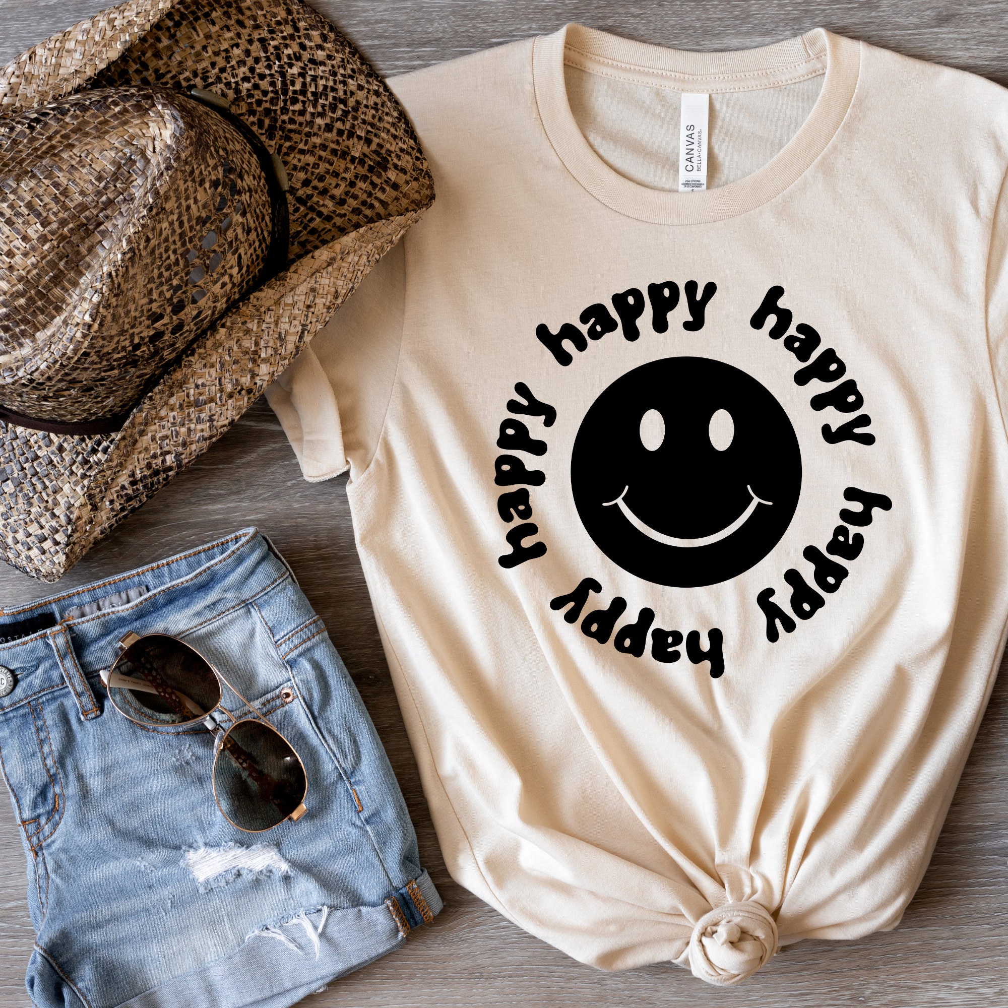 Retro Smiley Face SVG Cricut Cut File Digital Download Eps - Etsy