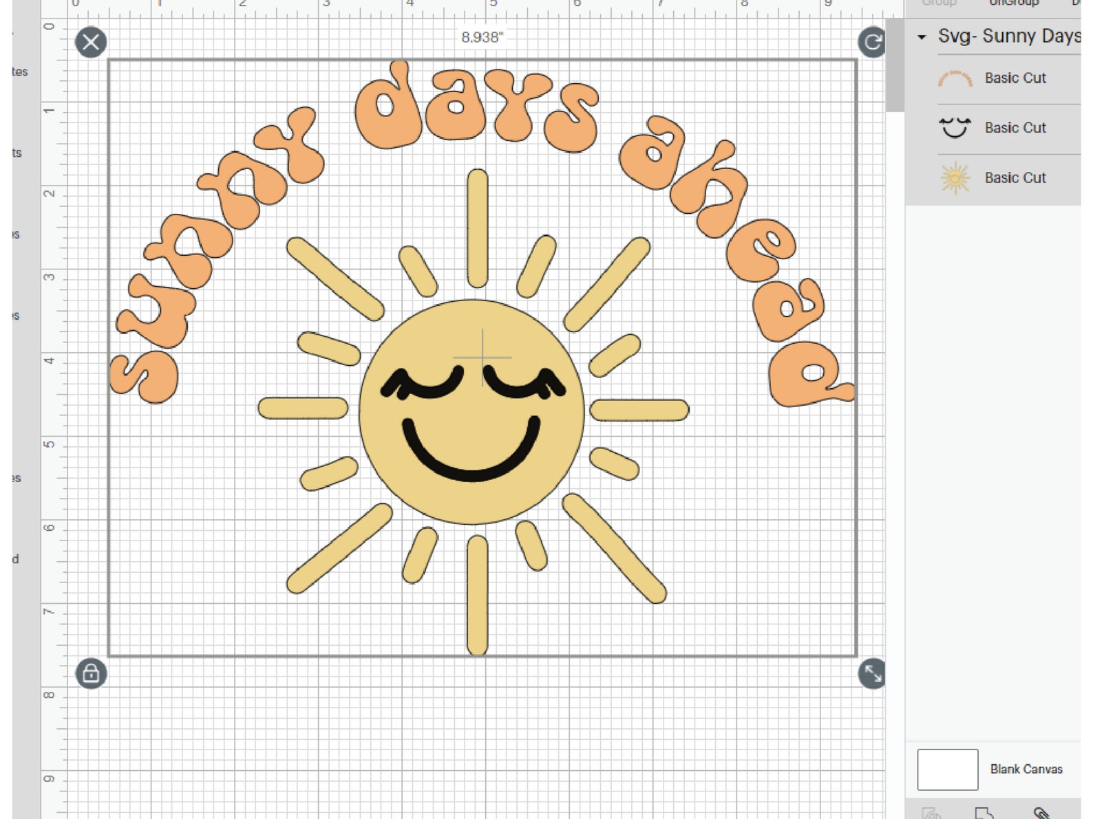 Sunny Days Ahead SVG Cut File for Cricut Positive Vibes - Etsy
