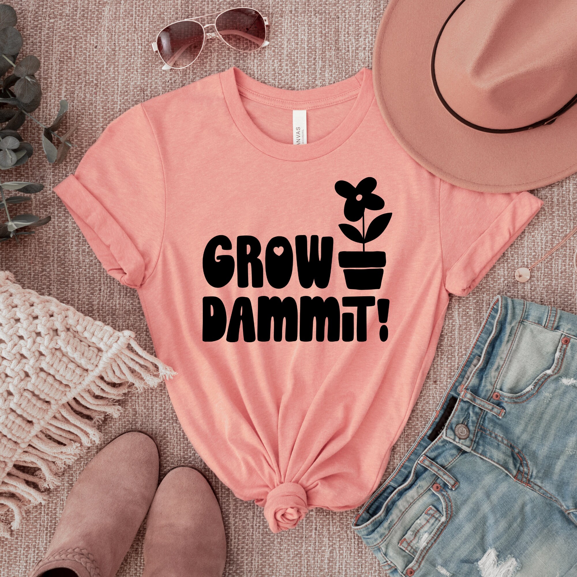 Grow Dammit SVG Digital Download Eps Dxf Png Funny Plant - Etsy Australia