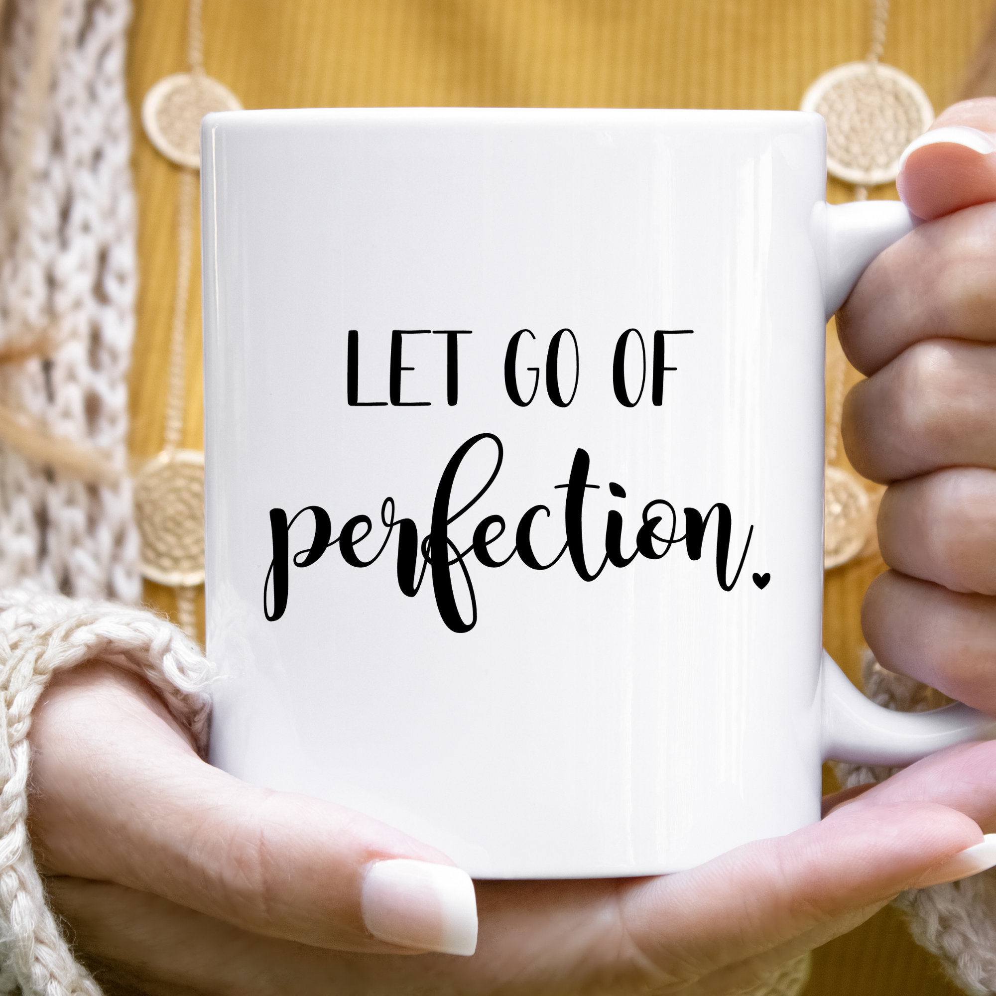 Let Go of Perfection Motivational SVG Sayings SVG - Etsy