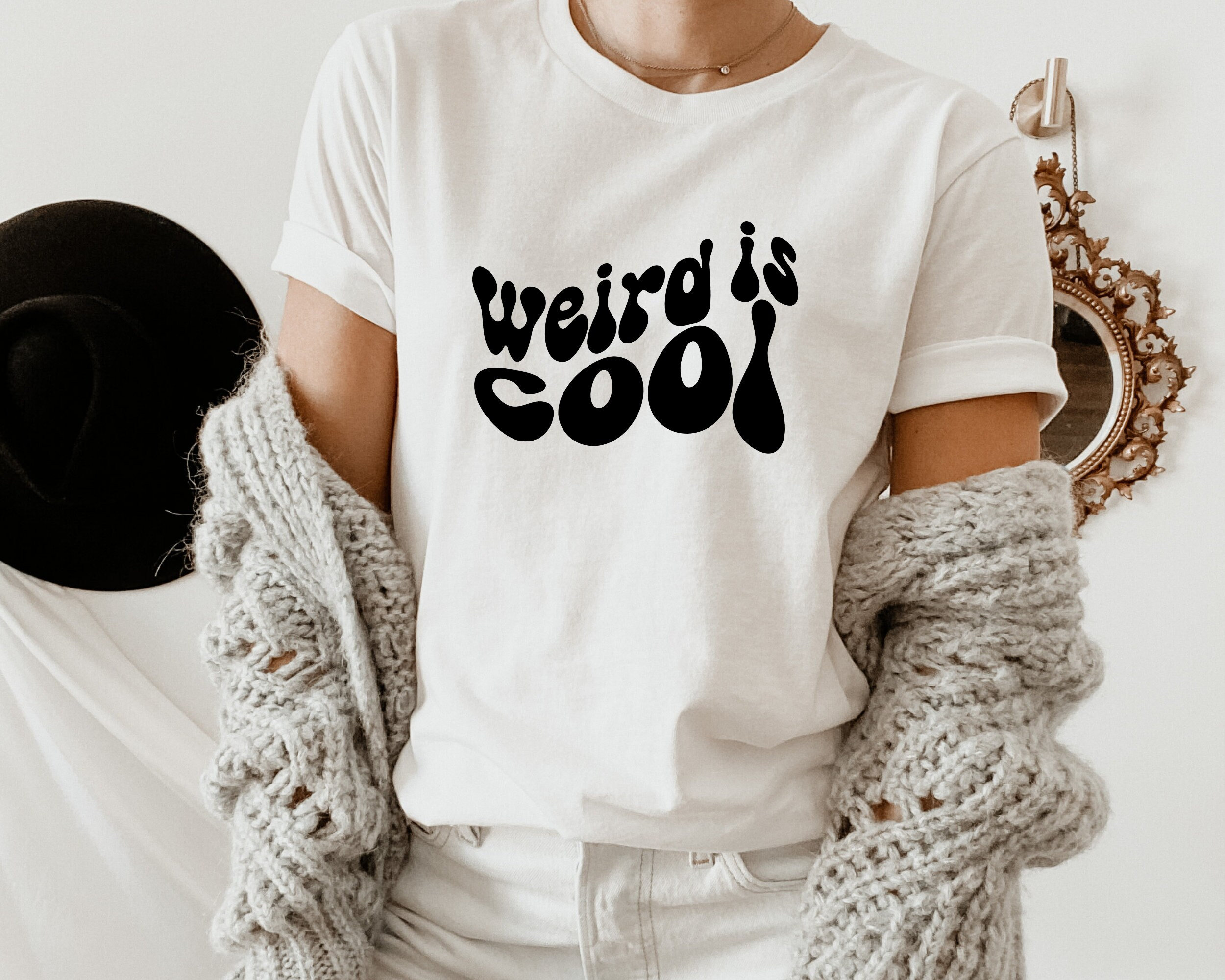 Weird is Cool SVG Png Retro Svg Good Vibes Svg Seventies - Etsy