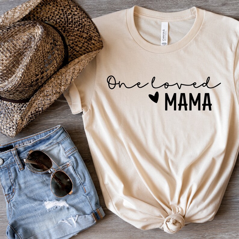 One Loved Mama Minimalist Style SVG, Png, Momlife Svg, Mothers Day Svg ...