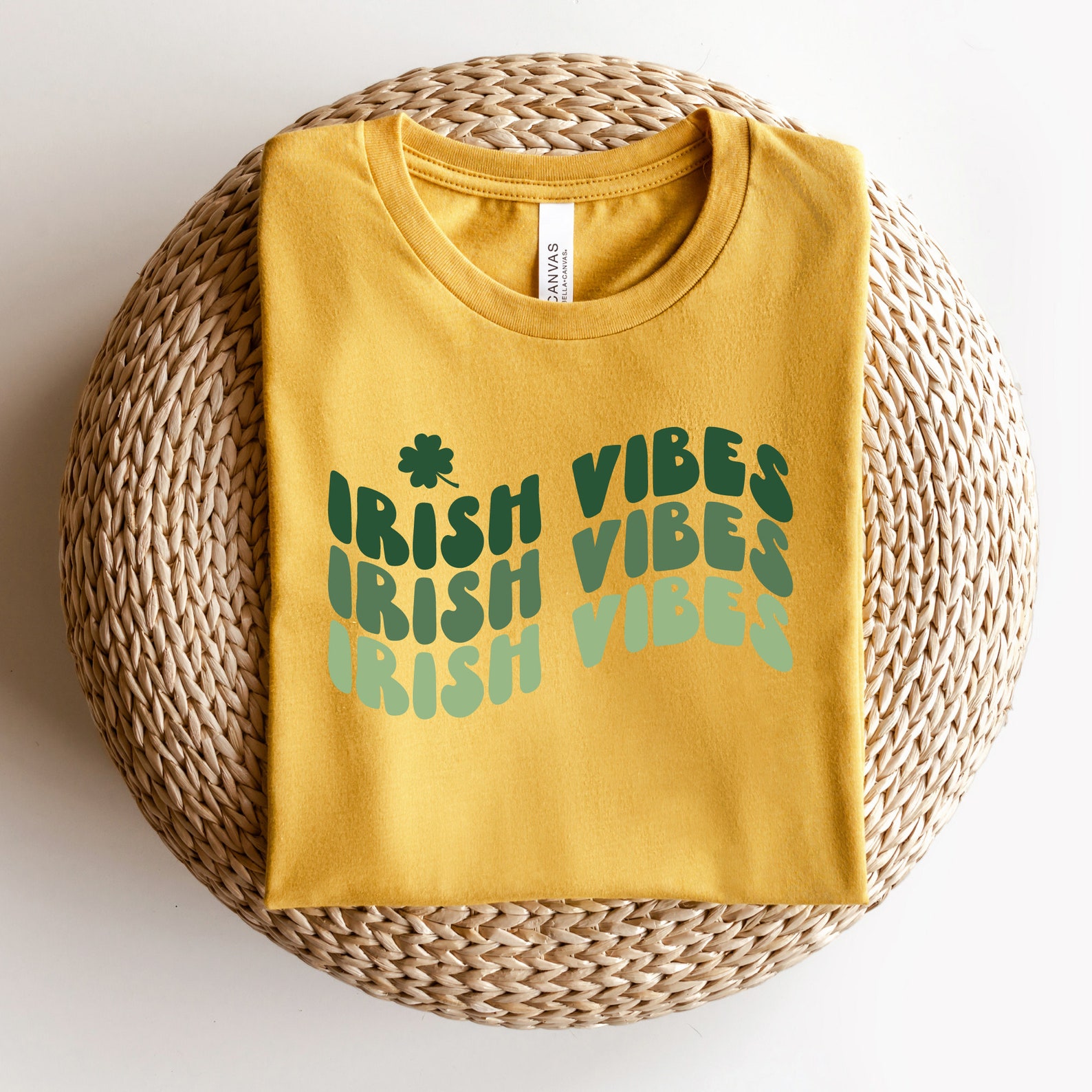 Irish Vibes Retro SVG Cut File St Patricks Day Hippie - Etsy