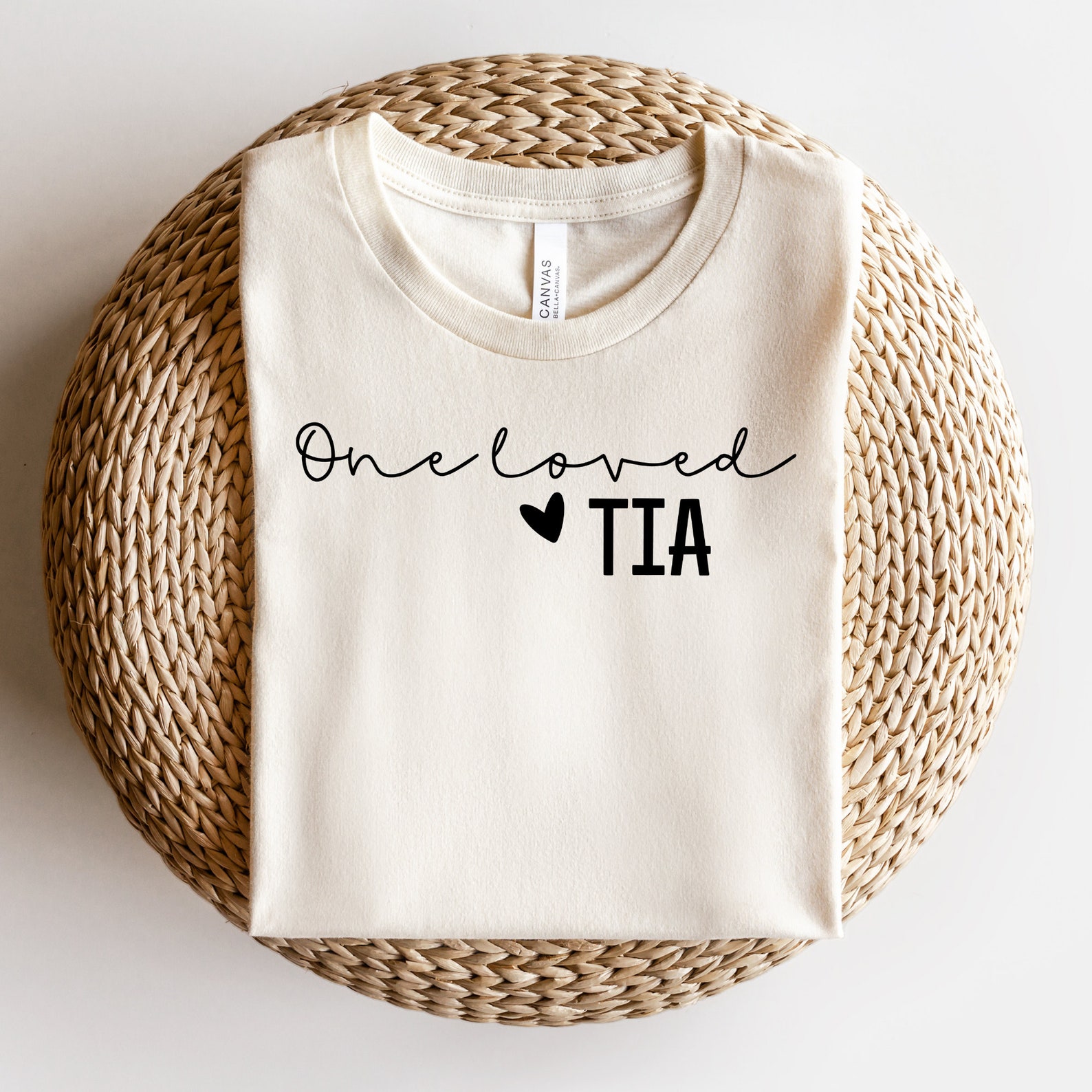 One Loved Tia Minimalist Style SVG, Png, Momlife Svg, Mothers Day Svg ...