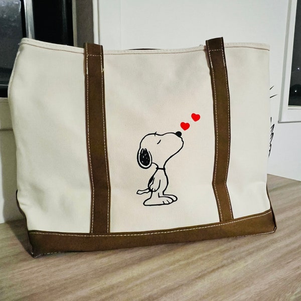 Snoopy Tote Bags - Etsy
