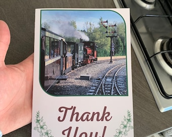 Train Thank You Card | Etsy