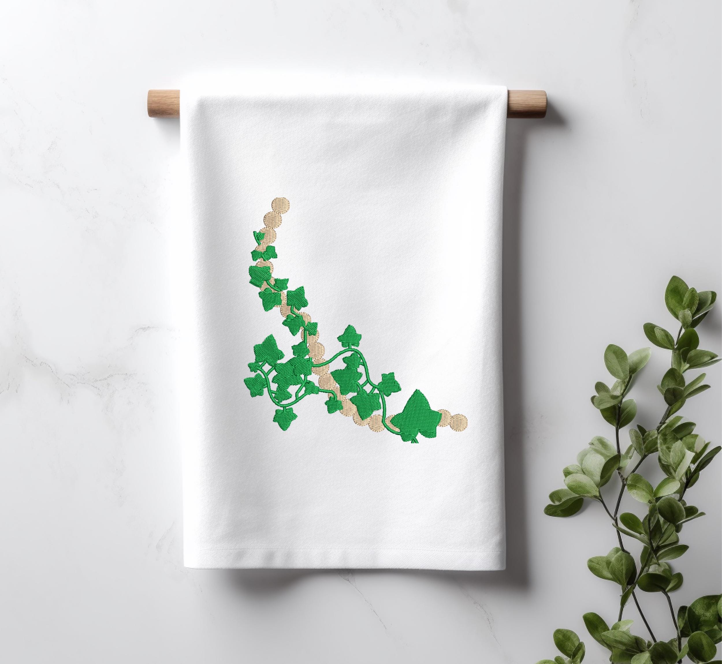 Pearl Ivy Leaf Machine Embroidery Design | Ivy Leaves Embroidery ...