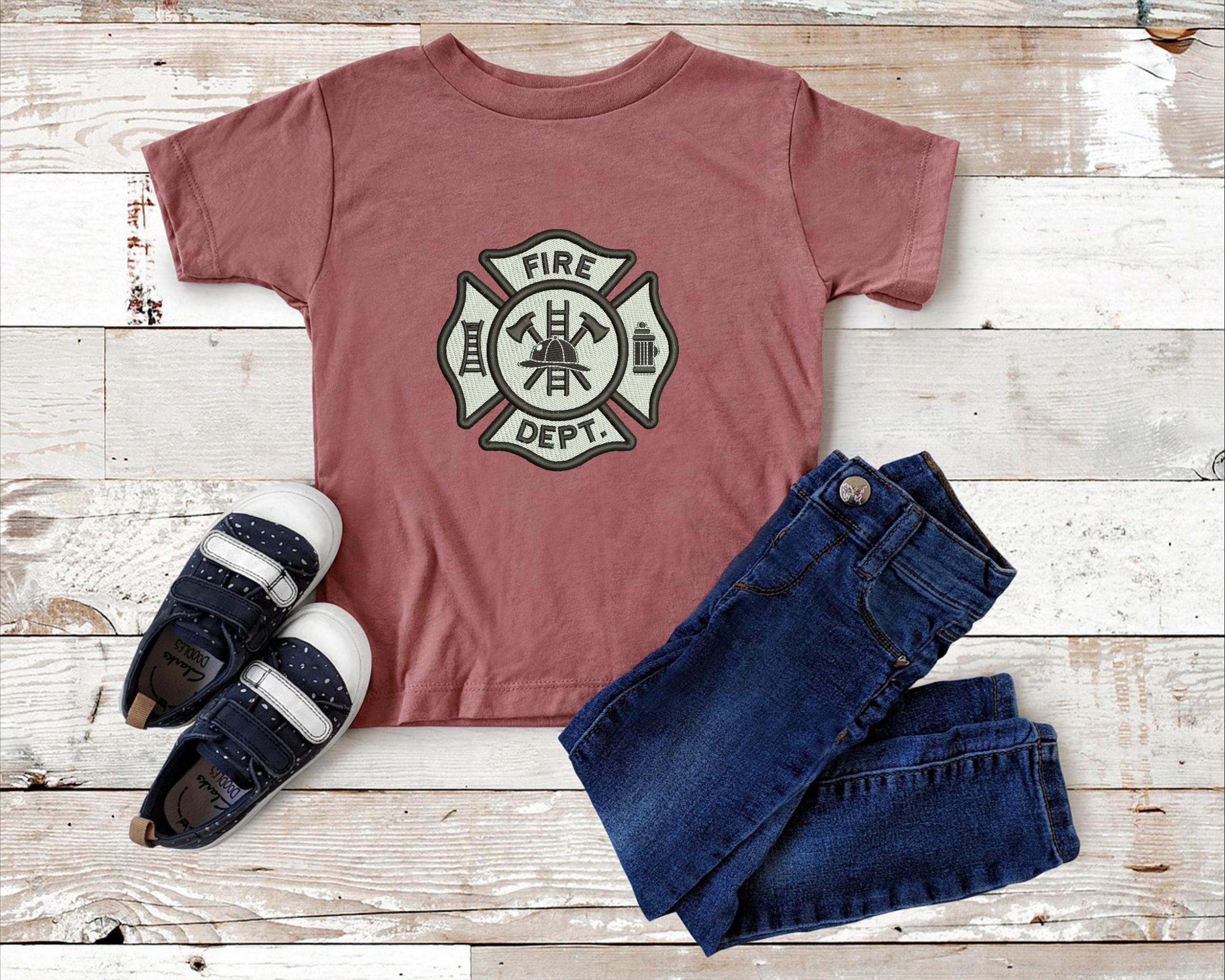 Fire Department Logo Embroidery Designs | Firefighter Rescue Logo DST ...