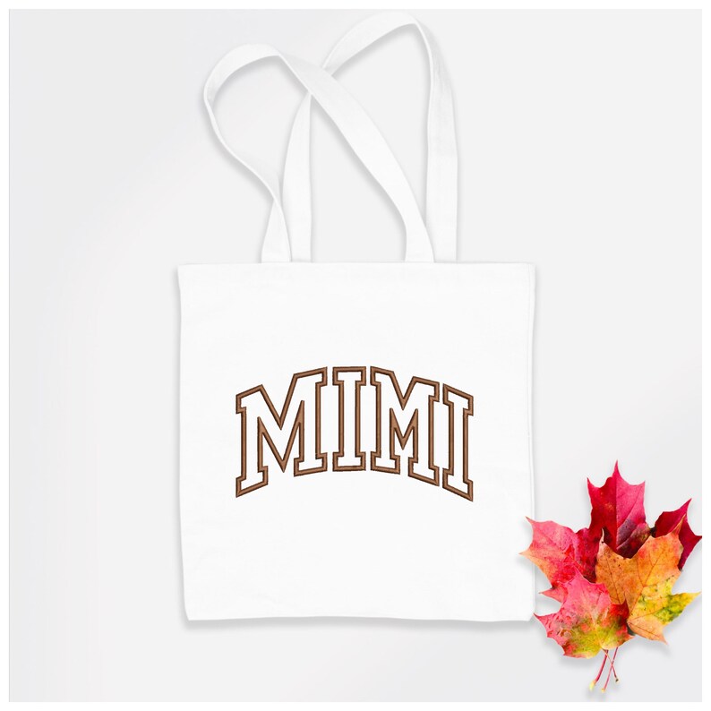 Arched Mimi Applique Letters Machine Embroidery Design | Grandmother ...