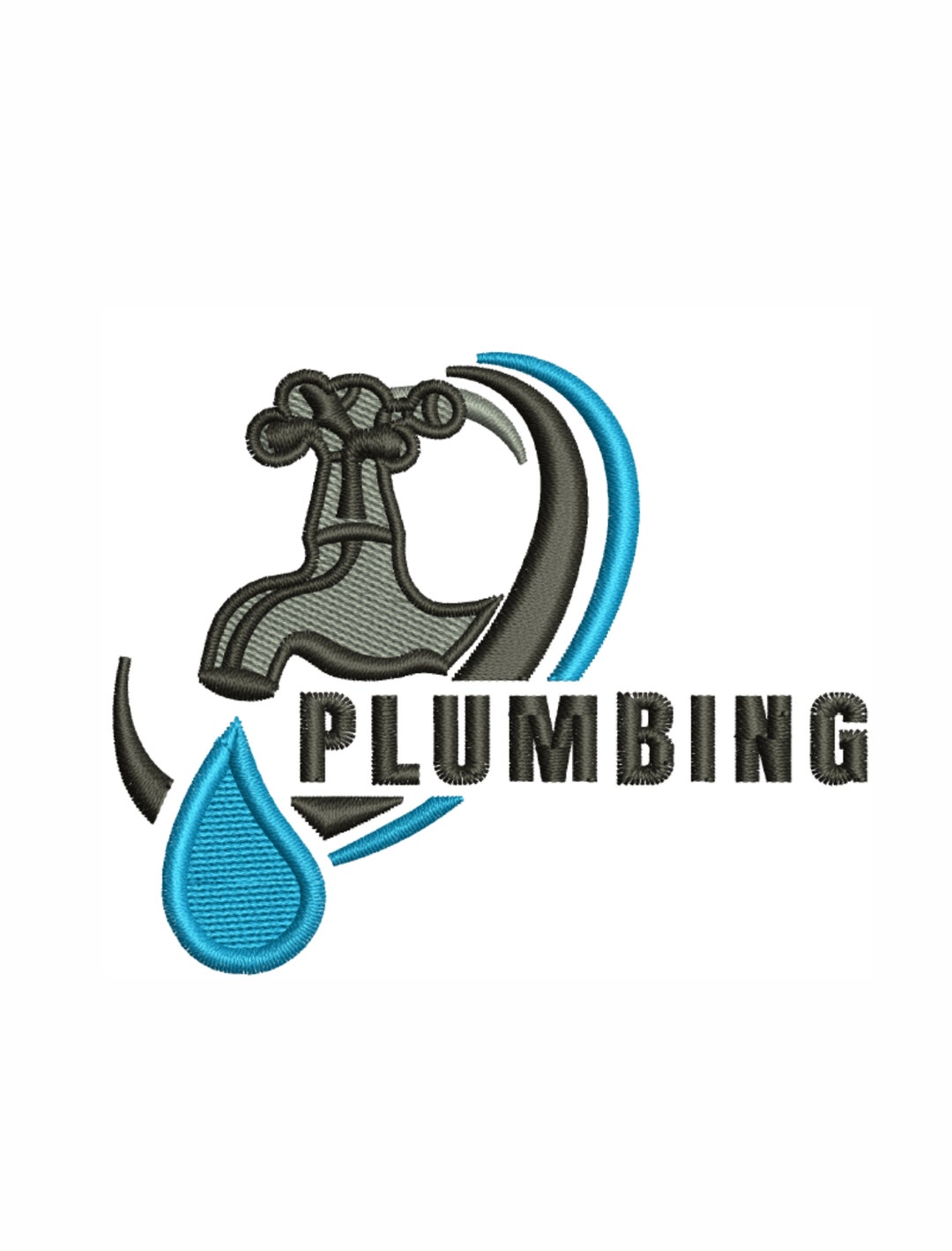 Plumbing Logo Embroidery Design | Plumbing Machine Embroidery Design ...