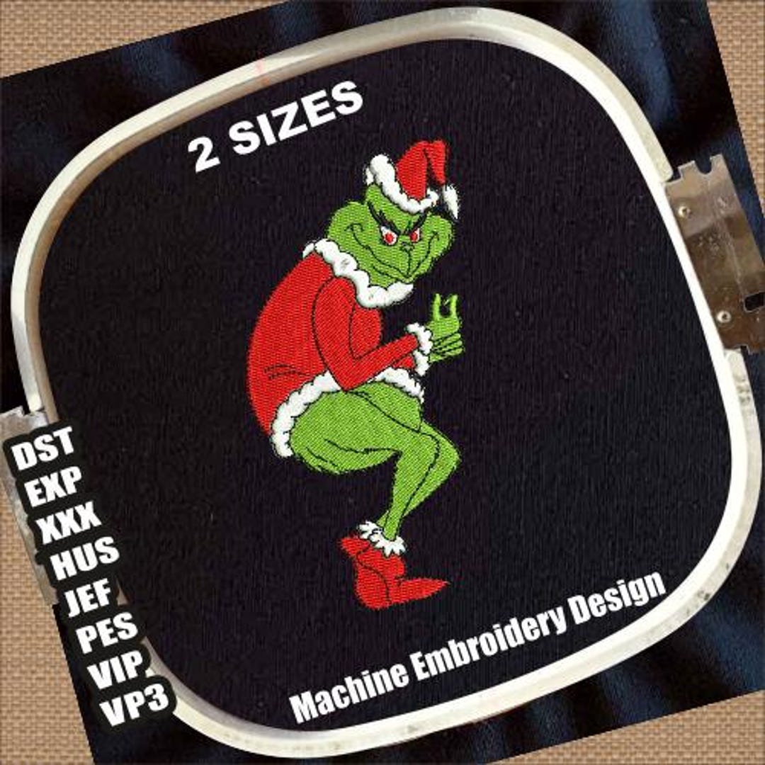 Grinch Machine Embroidery Designs | Christmas Embroidery Patterns | Christmas Grinch Embroidery ...