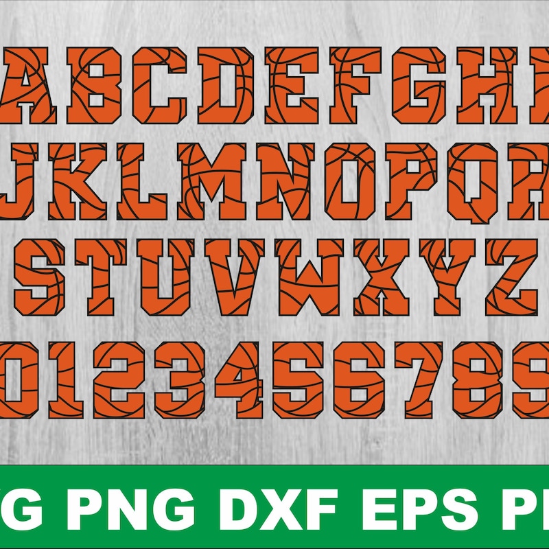 Basketball Alphabet - Etsy